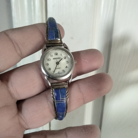 Jewelry | Navajo Native American Lapis Watch Signed Jj | Poshmark